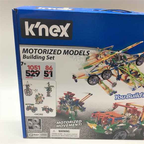 K'Nex | Toys | Knex Building Set Motorized Models 51 Pieces 86 Builds Contruct Toy Education ...